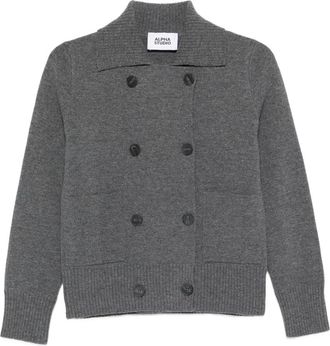 Alpha Industries Femme, Pulls, Gris, Taille: 44 FR Cardigan Crois&eacute;
