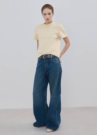 Mango T-shirt coton manches courtes vanille - Femme - XXS - MANGO