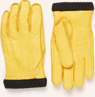 Hestra Lederhandschuhe gelb