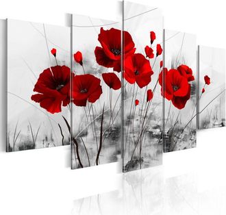 Paris Prix Tableau Imprimé Coquelicots Rouge Miracle 100 x 200 cm