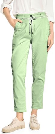 Cecil Damen B377593 High Waist Hose, Matcha Lime, 30W x 28L