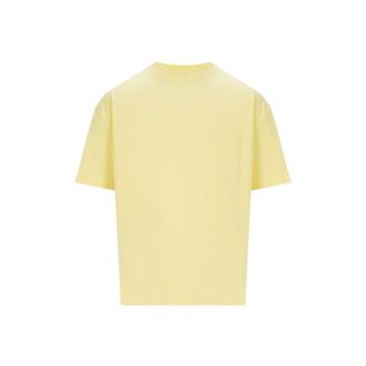 Saison 1865 Bart Cotton Round Color T -Shirt - Gelb