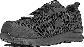 Skechers Femme Bulklin Ayak Chaussure Industrielle, Black Textile/Synthetic, 38 EU