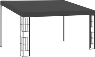 vidaXL Vidaxl - Tonnelle murale anthracite 3x4 m - Tissu 100% polyester - Auvent avec rev&ecirc;tement PA - Id&eacute;al pour terrasse et jardin