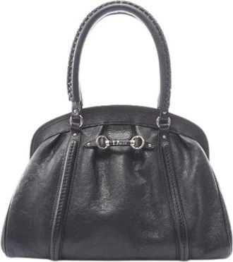 Dior Sac &agrave; main en cuir Pre-owned - Femme - Pre-owned - Noir - Taille: ONE Size