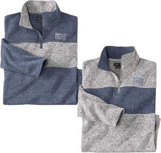 Atlasformen Lot de 2 Sweats Molleton Outdoor - 4XL