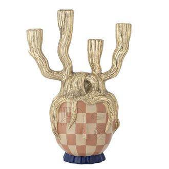 Bloomingville Medusa Kerzenhalter, Gold, Polyresin, L22xH32xB15 cm