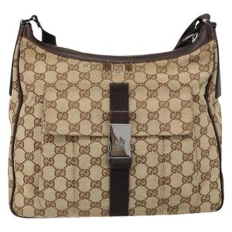 Gucci Pre-owned Canvas Schultertasche - - Pre-owned - Damen - Beige - ONE SIZE