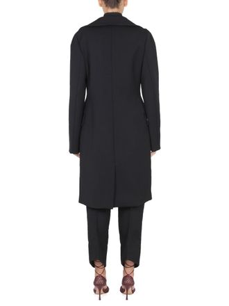 Bottega Veneta Double-Breasted Trench Coat - Black
