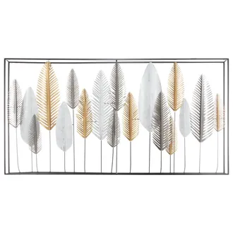 Atmosphera Atmosphera - Foglie Appeso A Parete In Metallo 134x68cm Cr&eacute;ateur DInt&eacute;rieur