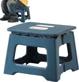 Generico Klapphocker | Campinghocker mit Griff | Tritthocker f&uuml;r das Badezimmer, zur Verwendung zu Hause, K&uuml;che, Schlafzimmer, Bad, B&uuml;ro, Garten, Camping, Pick