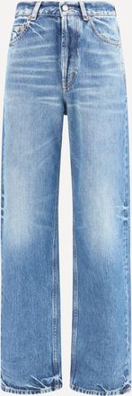Saint Laurent High waisted wide leg Jeans in denim Female 27
