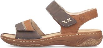 Rieker Damen V2860 Riemchensandalen, braun 24, 39 EU