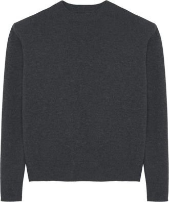 Frankie Shop pull Rafaela en maille à épaulettes - Gris