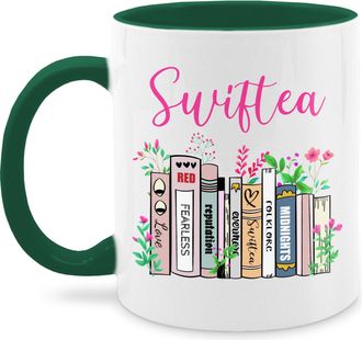 Shirtracer Tasse Tassen 325ml - Statement - Swiftea Fan Merch | Geschenkidee f&uuml;r Fans | Fan Geschenk - 325 ml - Petrolgr&uuml;n - kaffetassen spr&uuml;che statements kaffe