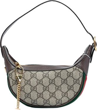 Gucci Hobo Bags - Mini GG Supreme Web Ophidia Shoulder Bag - Gr. unisize - in Braun - für Damen