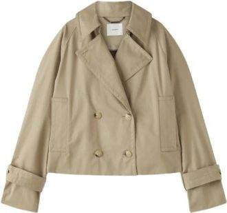 Joseph Femme, Manteaux, Beige, Taille: 40 FR Zago Cotton Short Trench Coat