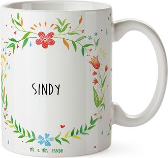 Mr. & Mrs. Panda Tasse Sindy - Geschenk, Kaffeetassen, Kaffeebecher, Designer Tasse, Teetasse, Tasse Motive