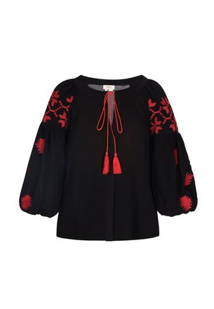 Usha Bluse Damen schwarz