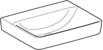Keramag Keramag - Geberit Renova Plan, Aufsatz-Waschtisch, 60x48 cm, ohne