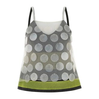 Marni Mother of Pearl Maxi Pailletten-Top - - Tops - Damen - Mehrfarbig - XS