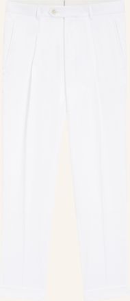 HUGO BOSS Business Hose L-Peet-Pleat-252 Regular Fit weiss