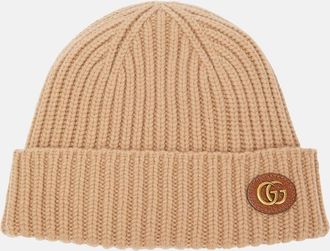 Gucci Mütze Double G aus Wolle und Kaschmir