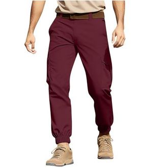 Generic Pantalon cargo l&eacute;ger pour homme - Pantalon de randonn&eacute;e - Pantalon de travail - Coupe ample - Pantalon tactique d&eacute;t&eacute; avec plusieurs poches - Stretch -