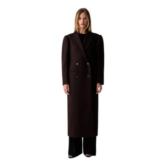 Twinset Wollmischmantel - - Coats - Damen - Braun - M