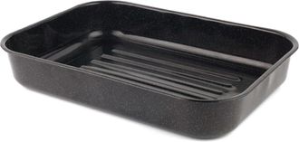 Russell Hobbs CW11431 Romano 42cm Tiefer Bräter - Spülmaschinenfest Ofenbackform, Antihaftbeschich backform, Gemüse-Auflaufform, rechteckige Ofenplatt, emaillierter