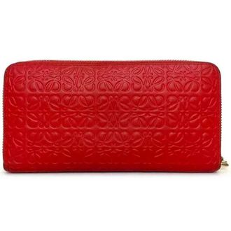 Loewe Pre-owned Cuir petite-maroquinerie - Femme - Pre-owned - Rouge - Taille: ONE Size