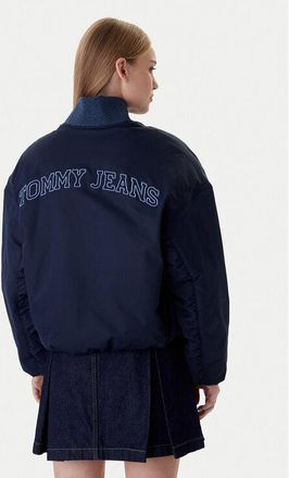 Tommy Jeans Bomberjacke Varsity DW0DW22044 Dunkelblau Relaxed Fit