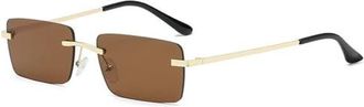 Generic Lunettes De Soleil D&eacute;coratives For Hommes Et Femmes, Id&eacute;ales For La Conduite En Ext&eacute;rieur Ou Les Vacances(Brown)