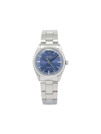 Rolex montre Date 25 mm pre-owned - Bleu