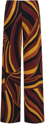 Emilio Pucci Iride Print Viscose Trousers - Multicolor