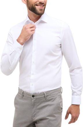 Eterna Male Original Shirt unifarben Slim FIT 41_H_1/1, 1/1, weiß