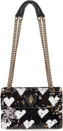 Kurt Geiger SAC PORT&Eacute; &Eacute;PAULE KENSINGTON LOVE NOIR KURT GEIGER