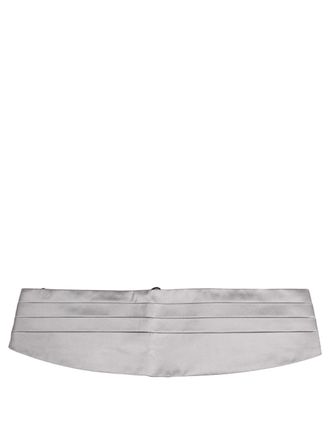 Dolce & Gabbana Gray Men Silk Belt Waist Cummerbund