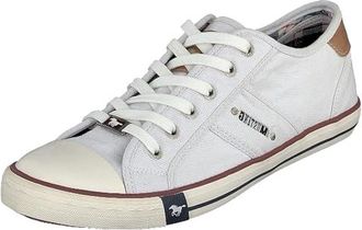 Mustang Jeans Baskets Mode Homme 4058-310, Pointure:44 EU, La Couleur:Blanc