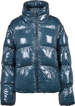 Patrizia Pepe Femme, Vestes, Vert, Taille: 36 FR Piumino Lucido Jacket