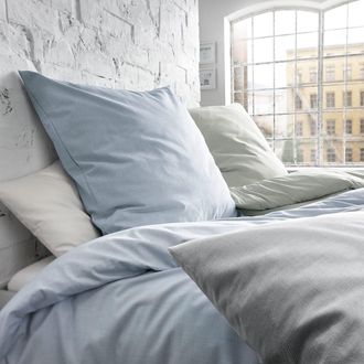 Fleuresse Fleuresse Porto Bettw&auml;scheset, Buntgewebe, Denim, 135 x 200 cm