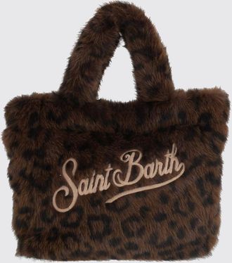 MC2 Saint Barth Vanity Mini-Handtasche aus Kunstpelz mit gesticktem Logo