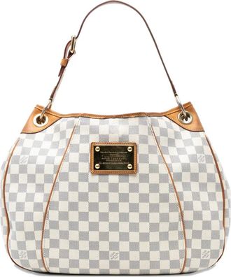 Louis Vuitton sac porté épaule Galliera PM à motif Damier Azur (2007-2025) - Blanc