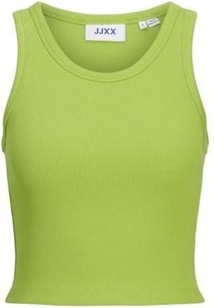 Jack & Jones Jack & Jones Jxfallon STR SL Rib Top JRS Noos Haut, Parrot Green, XS Femmes
