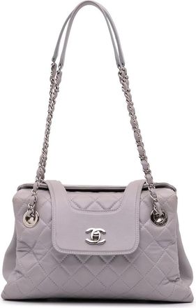 Chanel Shopper - Quilted Lambskin x3 Accordion Tote - Gr. unisize - in Grau - für Damen