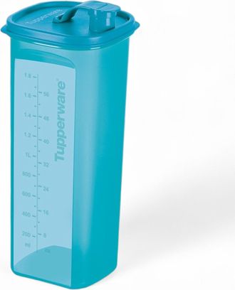 Tupperware Slim Line Square Krug 2 Qt Aqua Blue