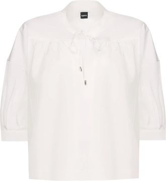 HUGO BOSS Femme, Blouses et Chemises, Blanc, Taille: 42 FR Bollana Shirt