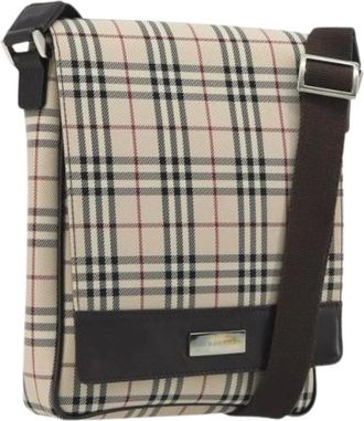 Burberry Sac bandouli&egrave;re Pre-owned en toile - Femme - Pre-owned - Beige - Taille: ONE Size