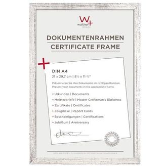 Walther Design BP130S Peppers Bilderrahmen, Holz, 21 x 29,7 cm (din a4), silber