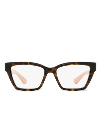 Gucci lunettes de vue &agrave; monture carr&eacute;e - Marron